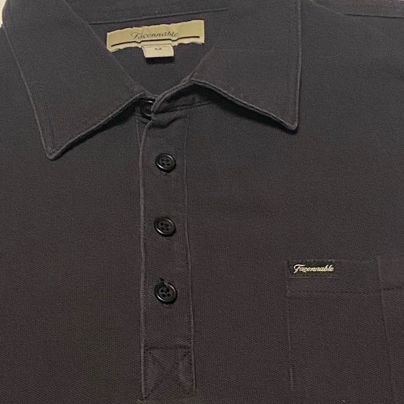Faconnable | Shirts | Faconnable Large Black Polo | Poshmark